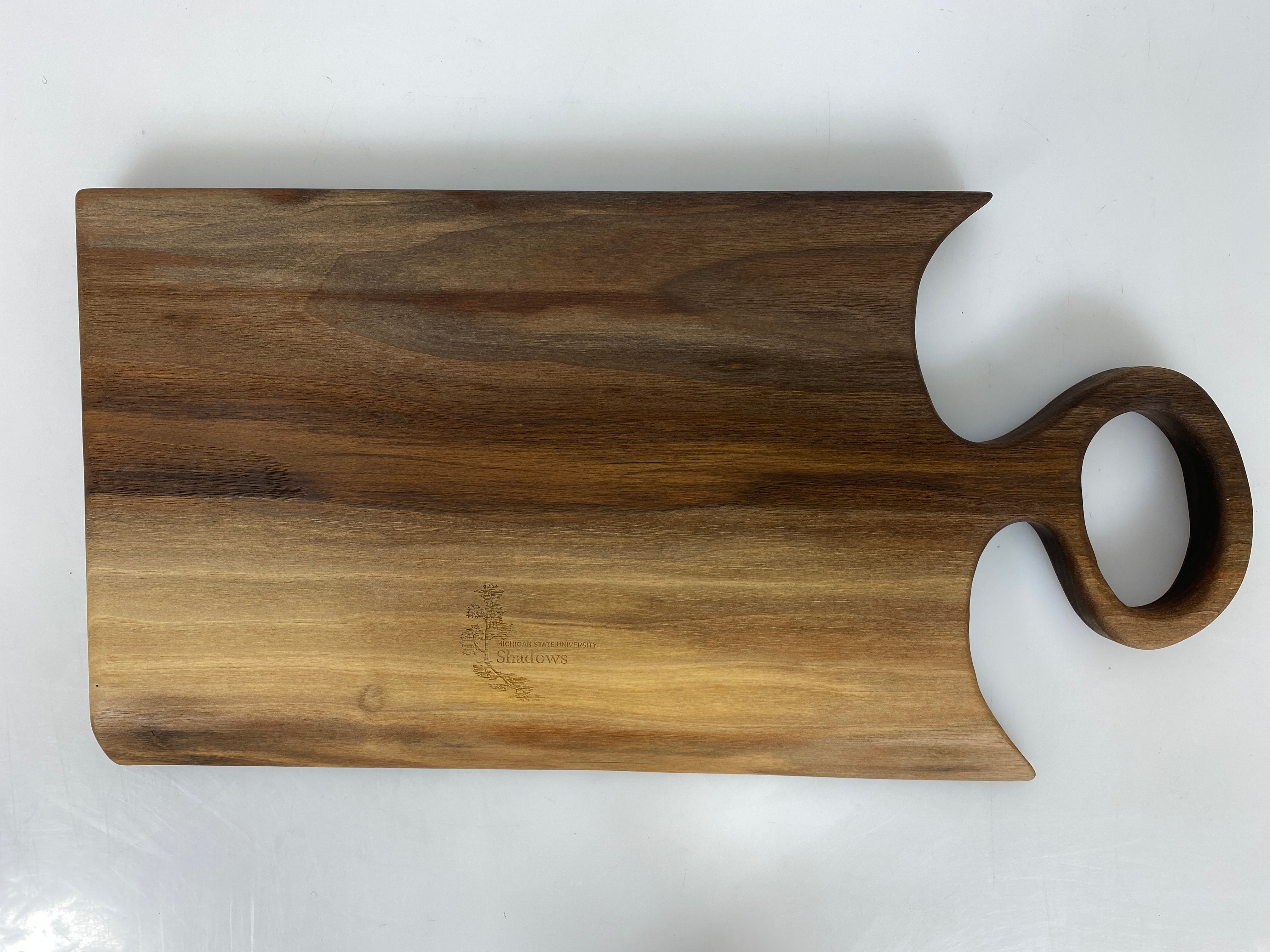 MSU Shadows Charcuterie Board Spartan Head Style 2 – MSU Surplus Store