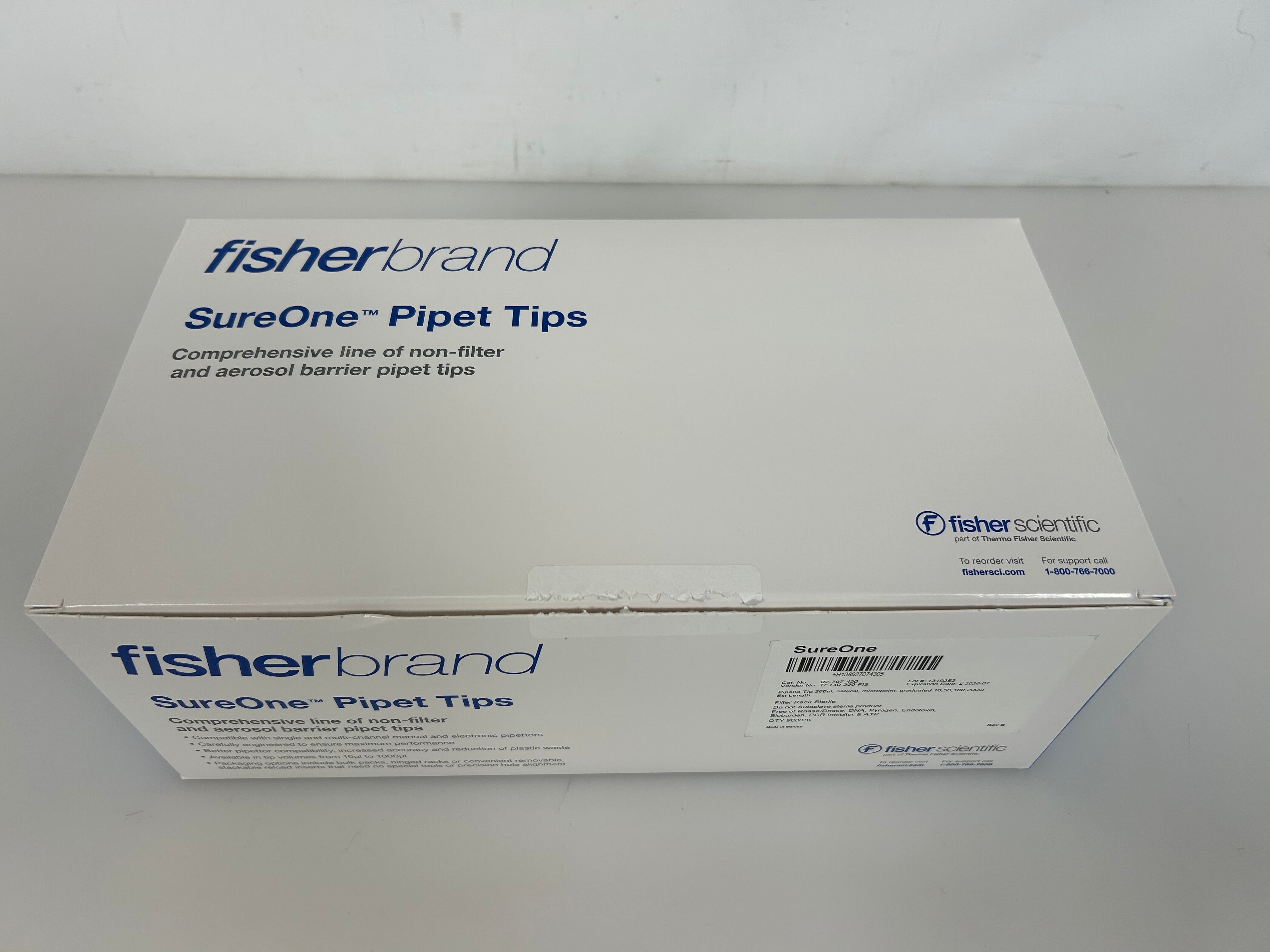 Fisher Brand Sure One Pipet Tips ( 10 Pack) 96 tips per rack – MSU ...